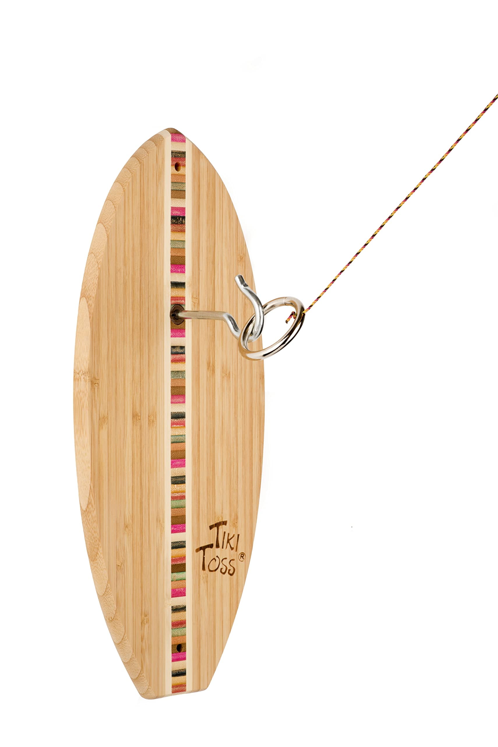Tiki Toss Ring Toss Game - 13 Inch Surfboard - Hook and Ring Game with ...