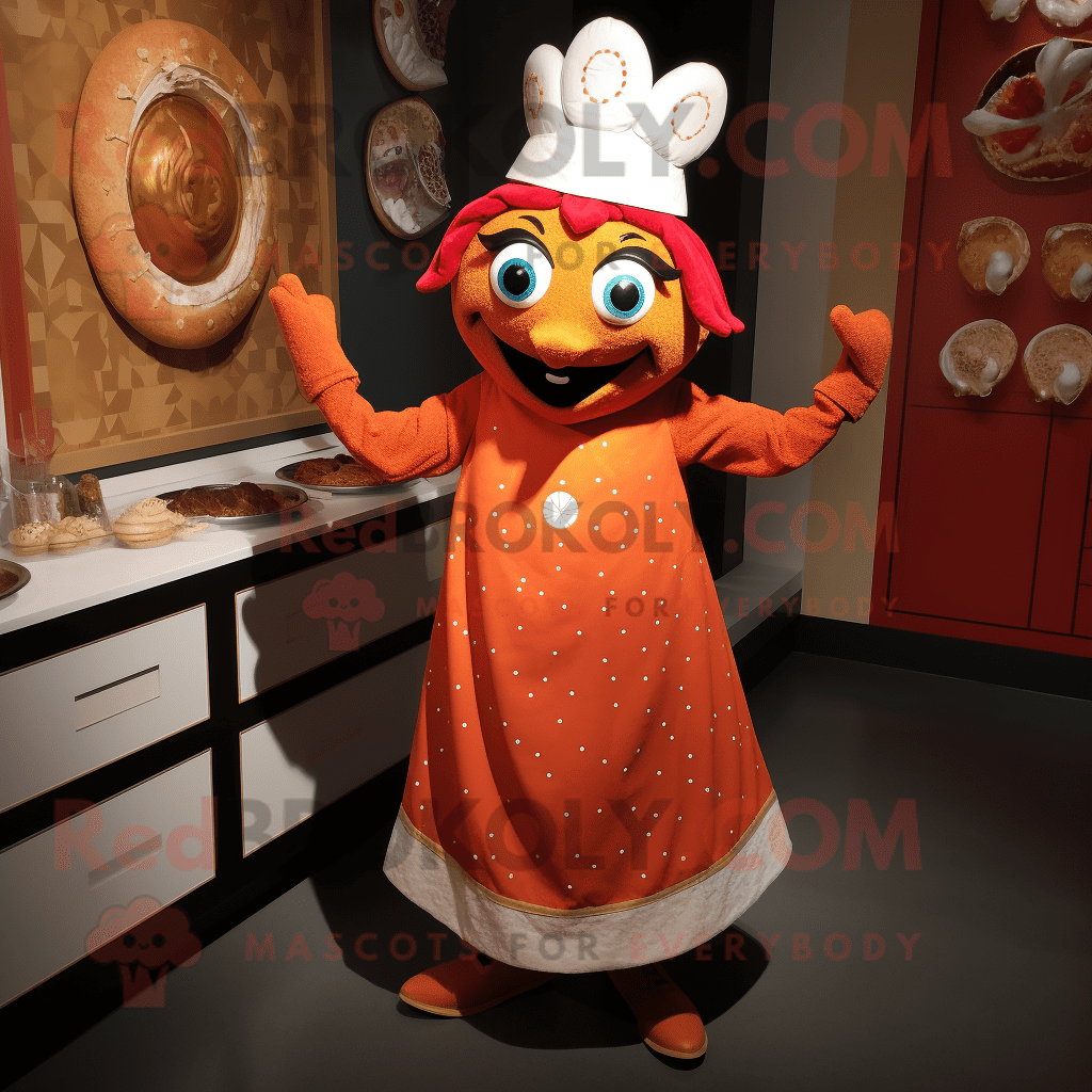 Tikka Masala REDBROKOLY mascot costume character dressed with a Shift ...