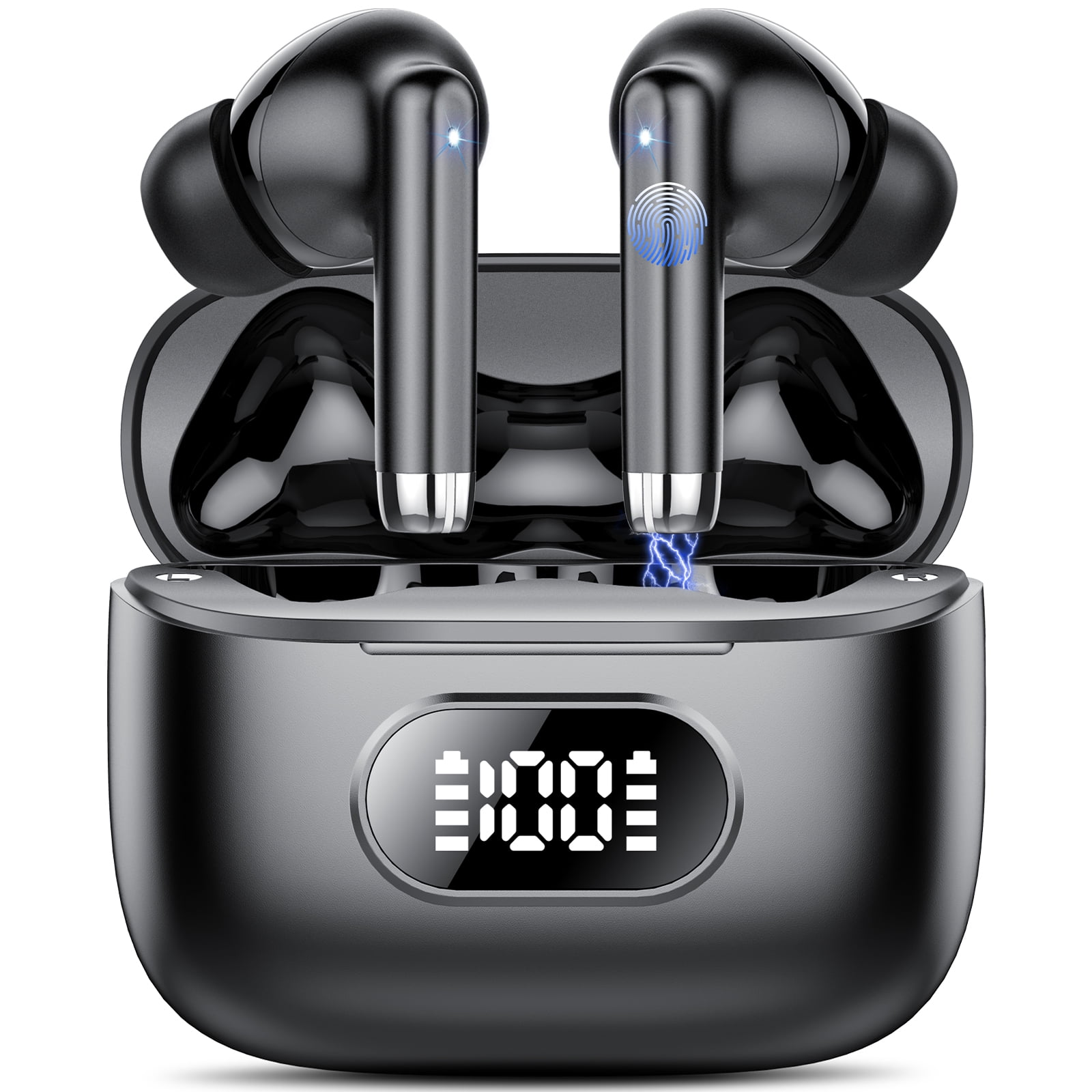 Tikland Wireless Earbuds, Bluetooth 5.3 Headphones with 4 Mic, Wireless ...