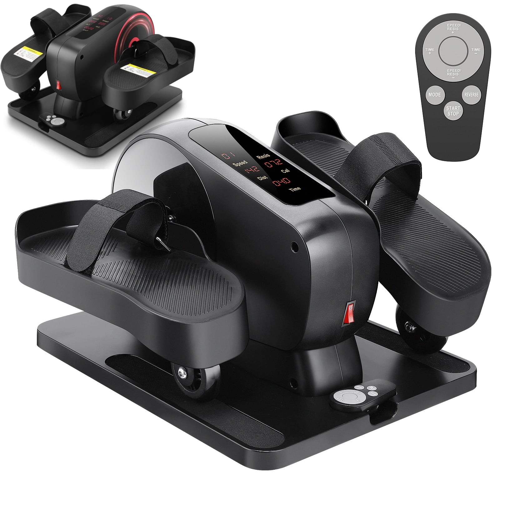 Tikmboex 2-in-1 Under Desk Elliptical Machines, Mini Elliptical with ...