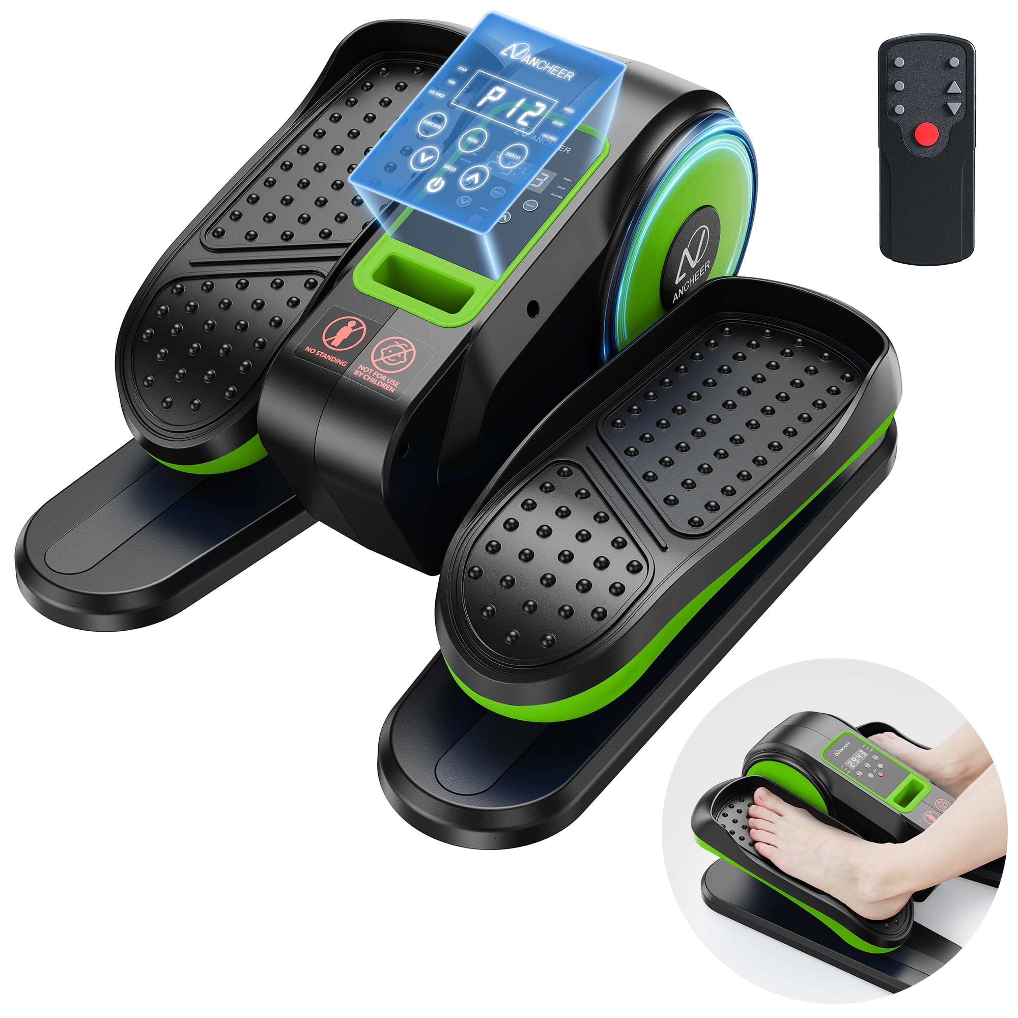 Tikmboex Under Desk Elliptical Machine, Electric Seated Pedal Exerciser ...