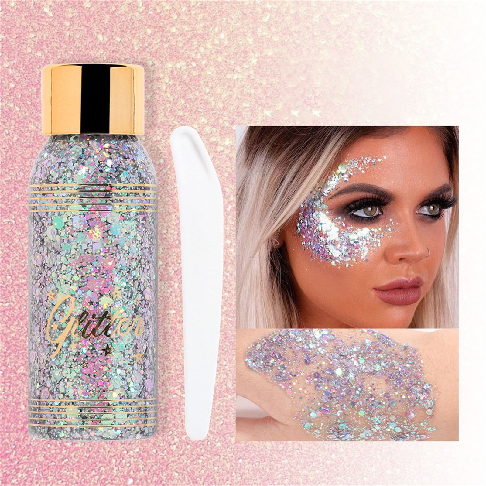 Tiktok Trend Items Glitter Eye Shadow Sequin Gel Scale Face Body Lotion ...
