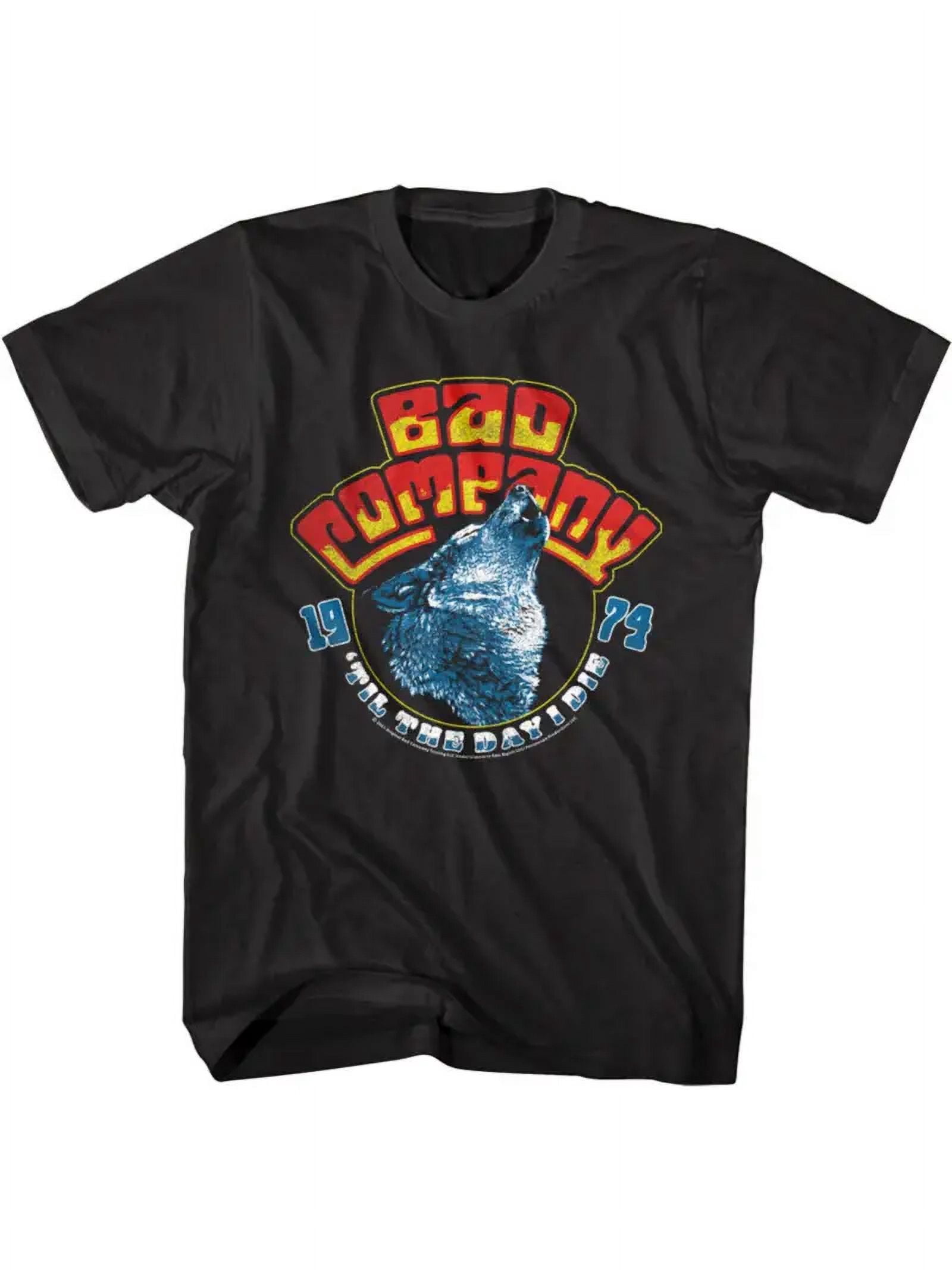 "Til the Day I Die" Men's T-Shirt - Wolf Howling Graphic, Black Cotton ...