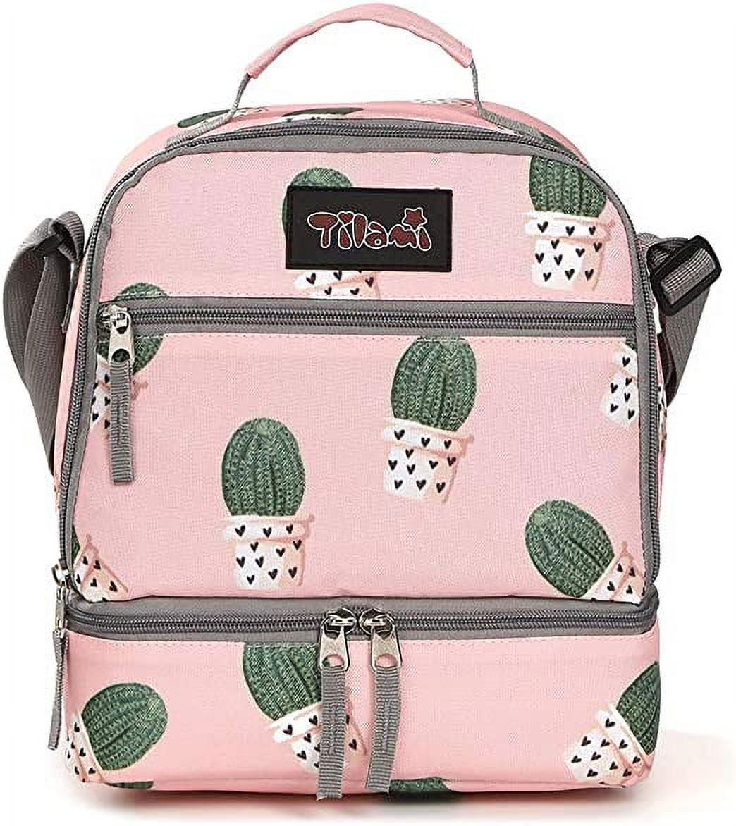Tilami Lunch Bags Insulated Adjustable Strap Zipper, Water-Resistant ...