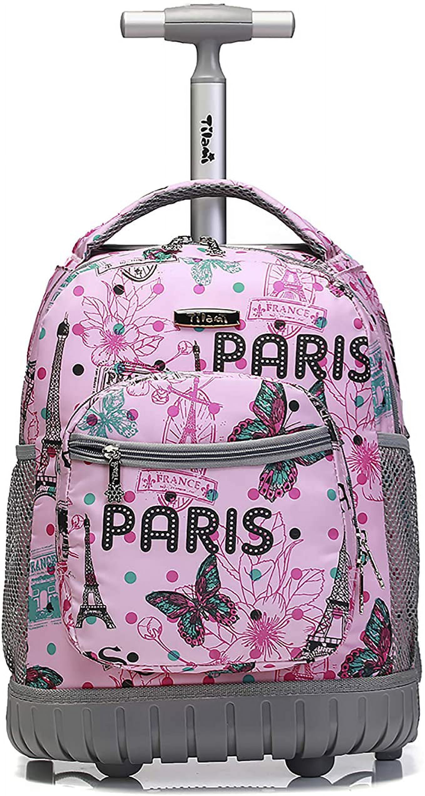 Tilami Unisex Polyester Wheeled Backpacks, Pink - Walmart.com