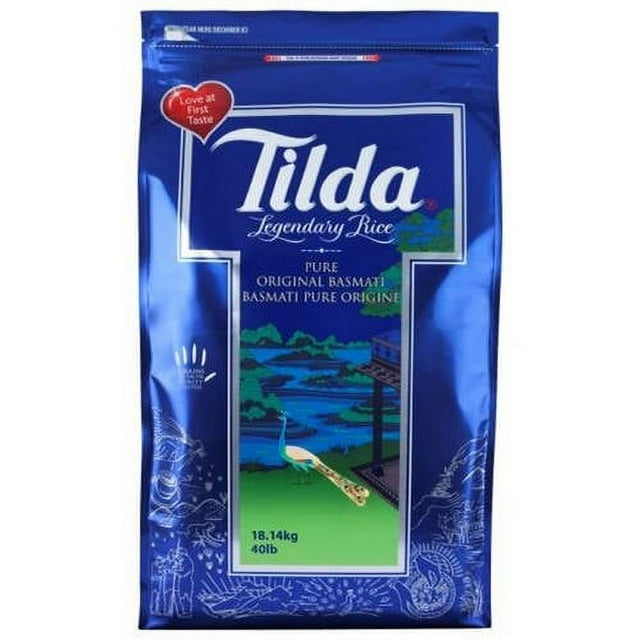Tilda Pure Original Long Grain Basmati Rice, 40 lbs - Walmart.com