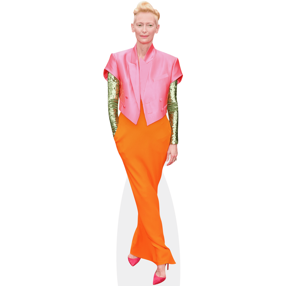 Tilda Swinton (Orange Dress) Lifesize Cardboard Cutout Standee ...