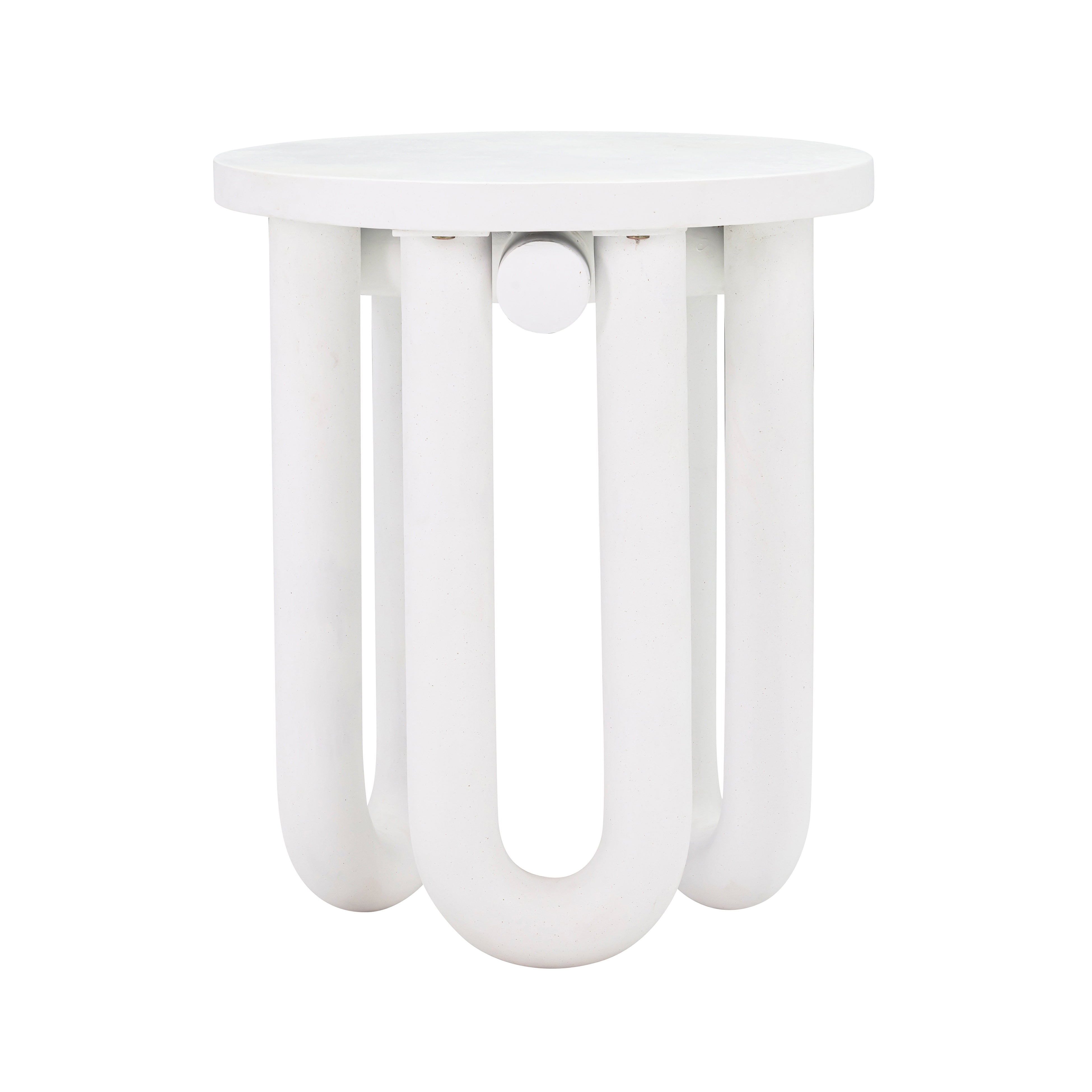 Tildy White Concrete Side Table - Walmart.com