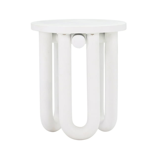 Tildy White Concrete Side Table - Walmart.com