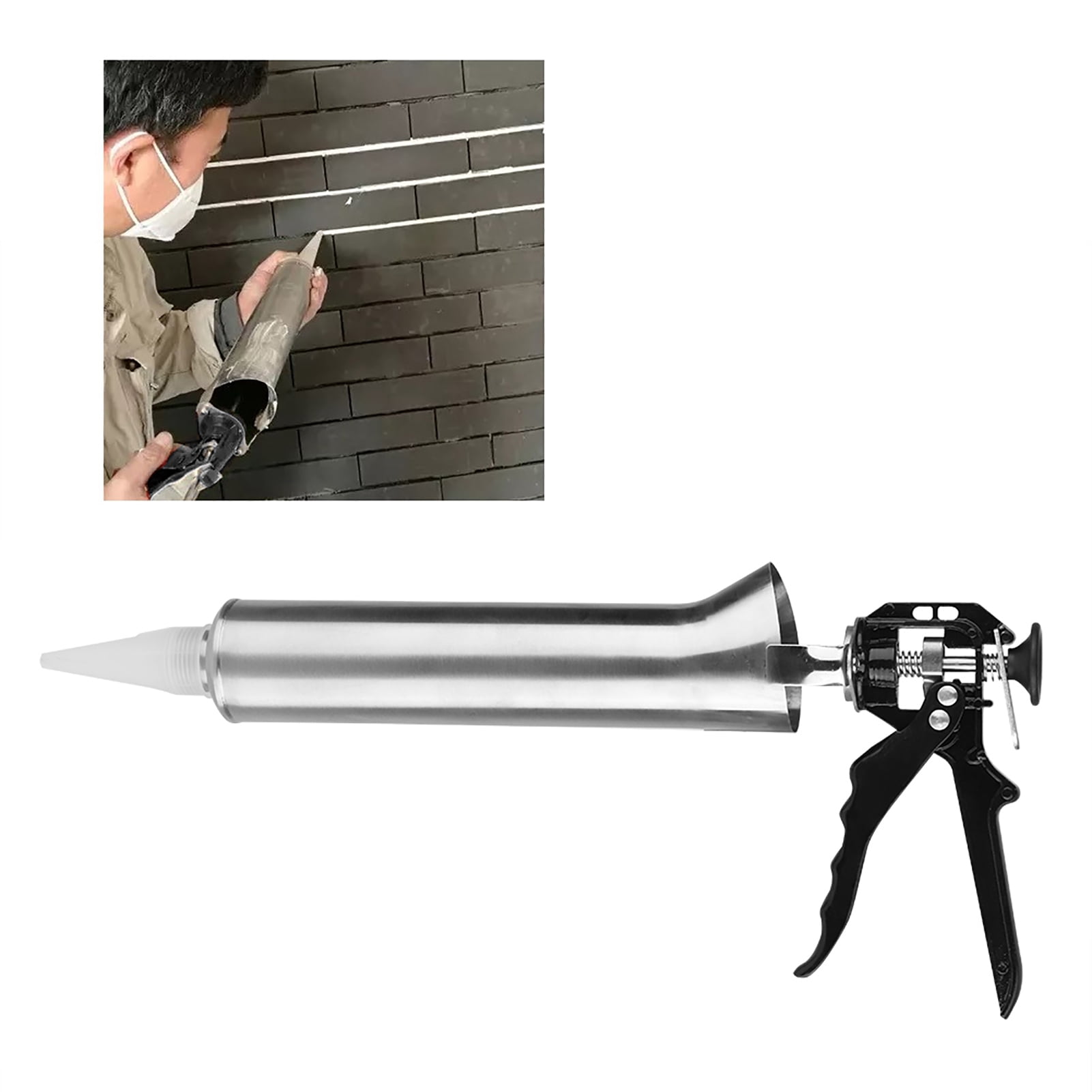 Tile Caulking Gun,Thicken Stainless Steel Ceramic Tile Caulking Mortar ...