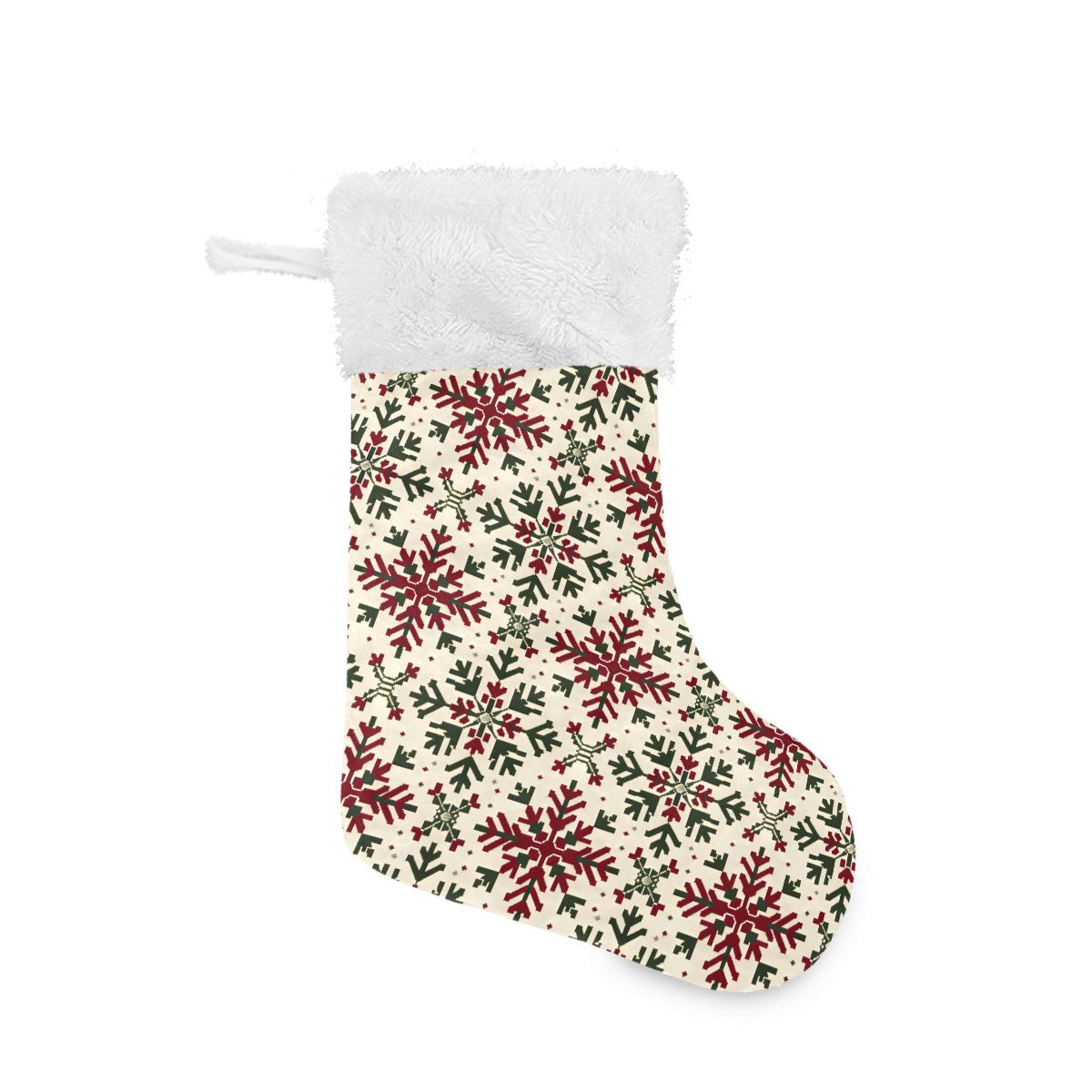Tile Christmas Green Christmas Stockings 17.71" Christmas Tree ...
