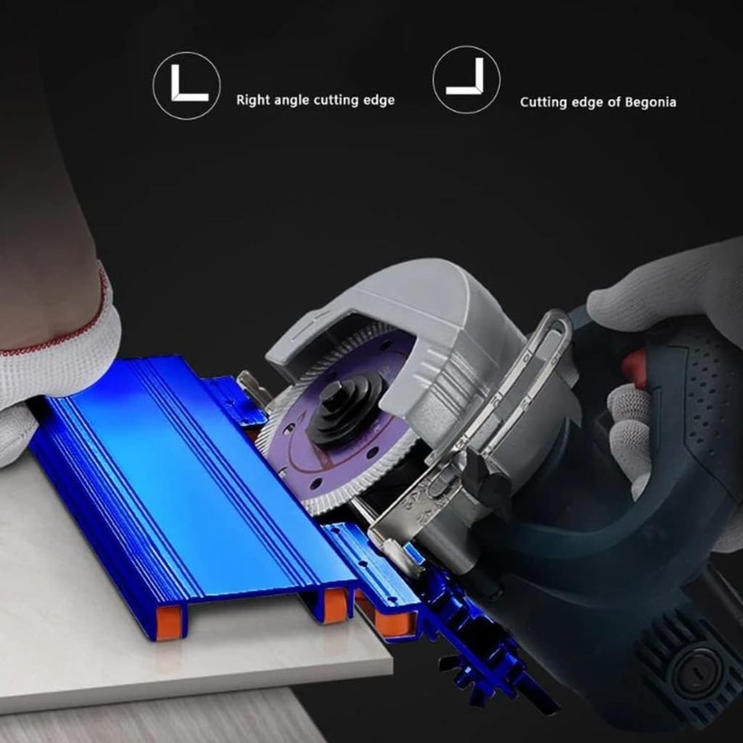 Tile Cutter Chamfering Cutter 45 Degree Stone Cutting Machine Mill Hand ...