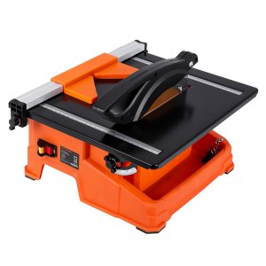 7 inch Wet Tile Saw, 6500 RPM & Pure Copper Motor, Bevel cuts tile from ...