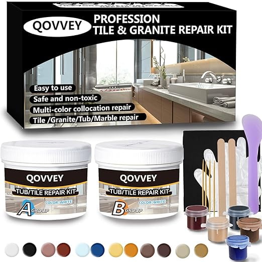 Tile & Fiberglass Quartz Countertop Repair Kit (Color Match), Granite ...