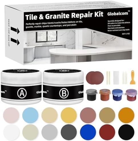 Tile and Granite/Marble Repair Kit, Porcelain Stone and Quartz ...