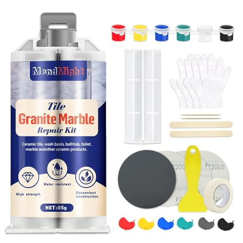 Tile and Granite/Marble Repair Kit, Porcelain Stone and Quartz ...
