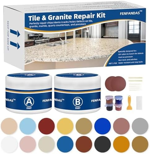 Tile and Granite Repair Kit, Marble Porcelain Stone and Quartz ...