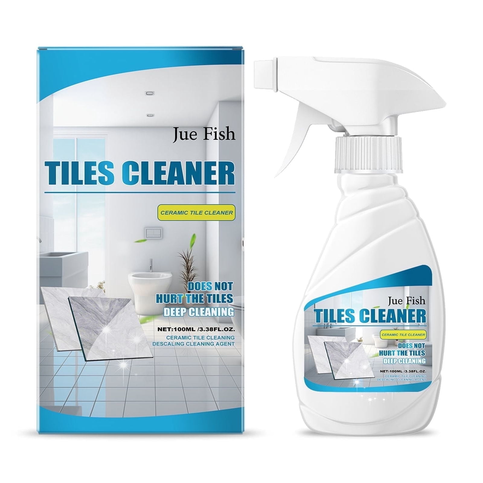 Tile & Grout Cleaner Spray,Shower Wall & Bathroom & Floor Cleaning ...