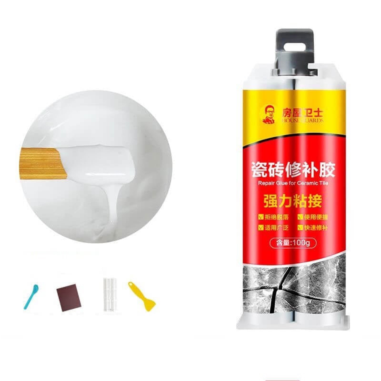 Tile Grout Repair Kit - Fast Drying Epoxy Adhesive for Chips, Cracks ...