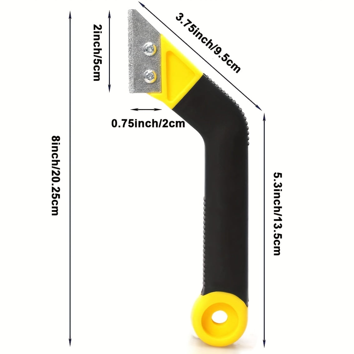 Tile Grout Saw Grout Removal Tool, Angled-Design Grout Hand Saw with 10 ...
