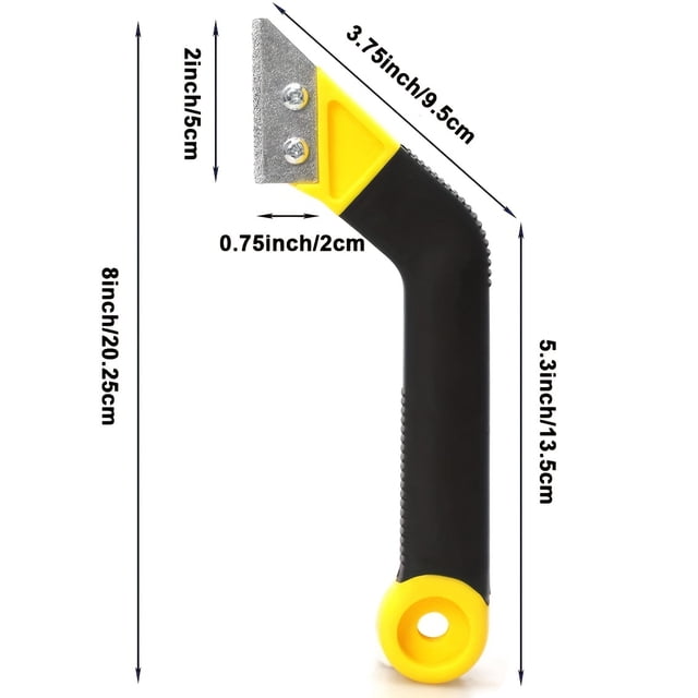 Tile Grout Saw Grout Removal Tool, Angled-Design Grout Hand Saw with 10 ...