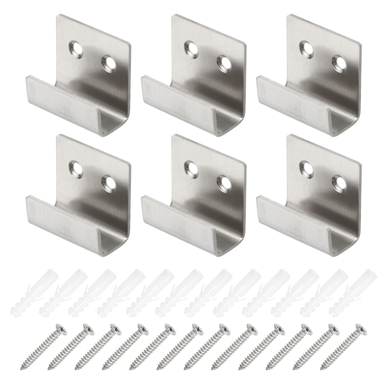 Tile Hanger Bracket 1.6x1.4", U Wall Mounted Mirror Clip Fasteners with ...