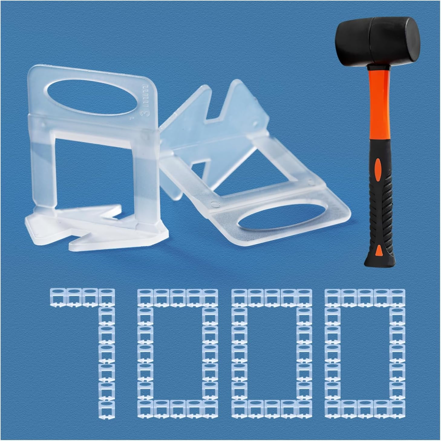 Tile Leveling System 1/8" Spacers Tile Leveler Clips DIY Tile Leveler ...