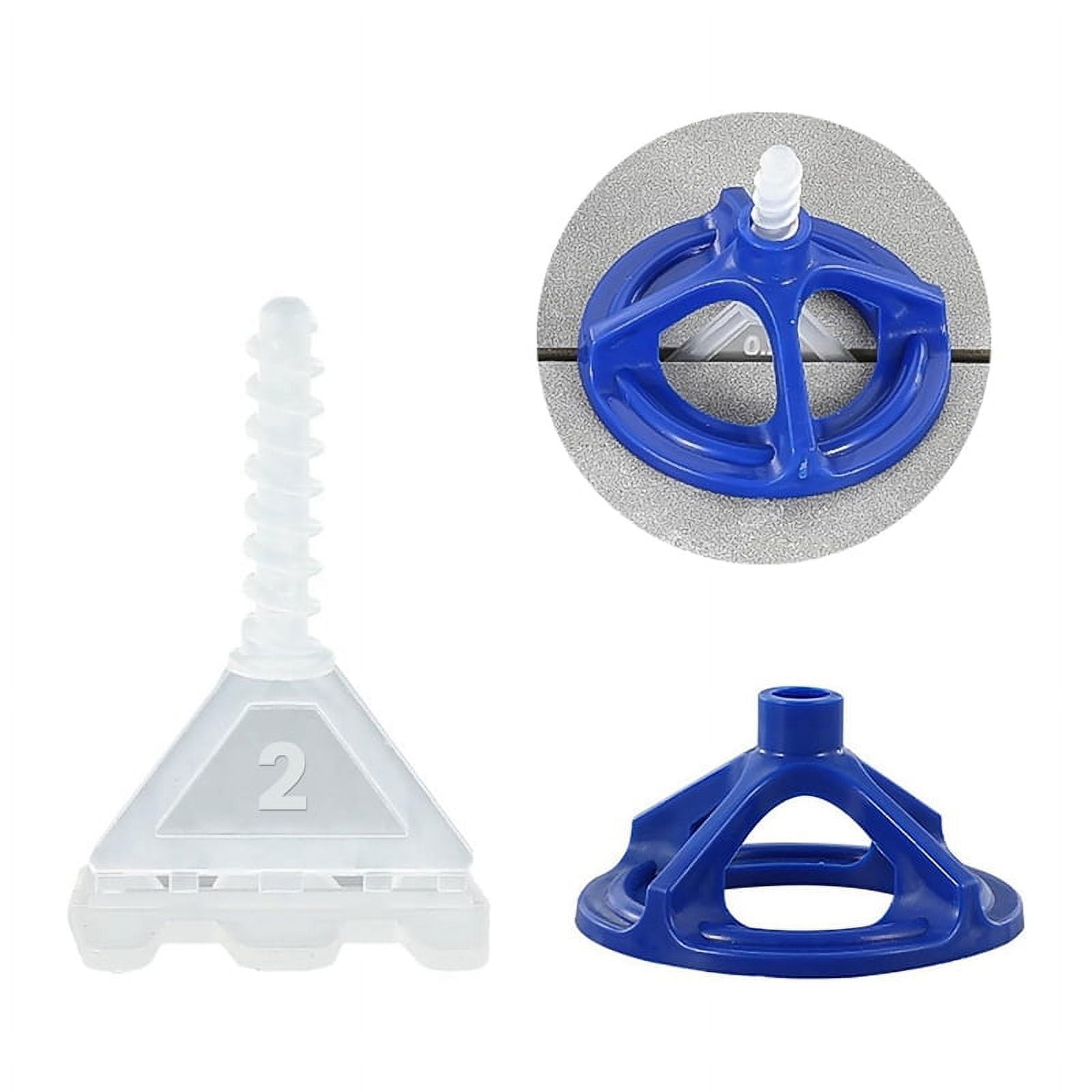 Tile Leveling System, 50 Reusable Nuts and 100 Bases, Tile Spacers ...