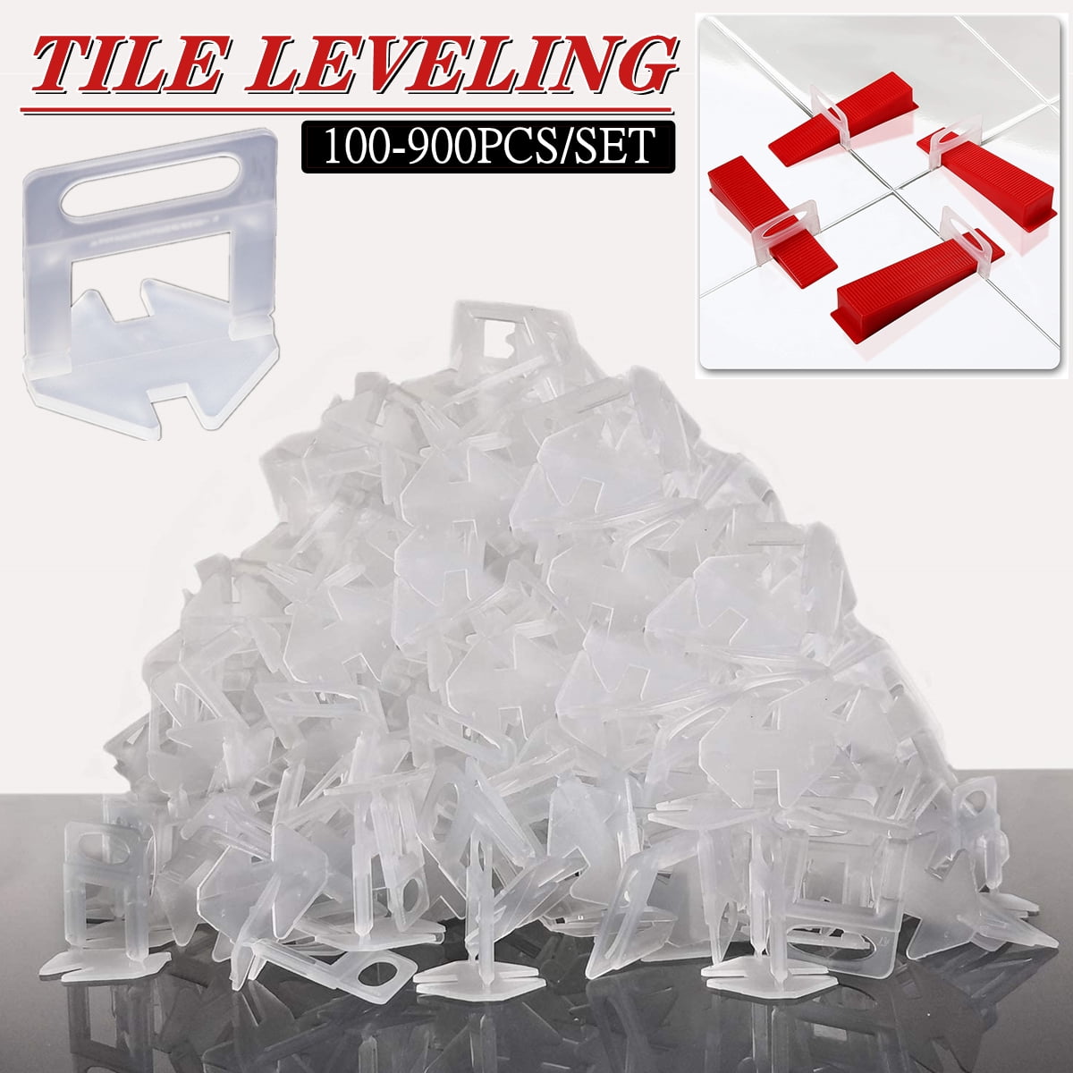 Tile Leveling System Clip 1/1.5/2/2.5/3MM DIY Tiles Leveler Spacers ...
