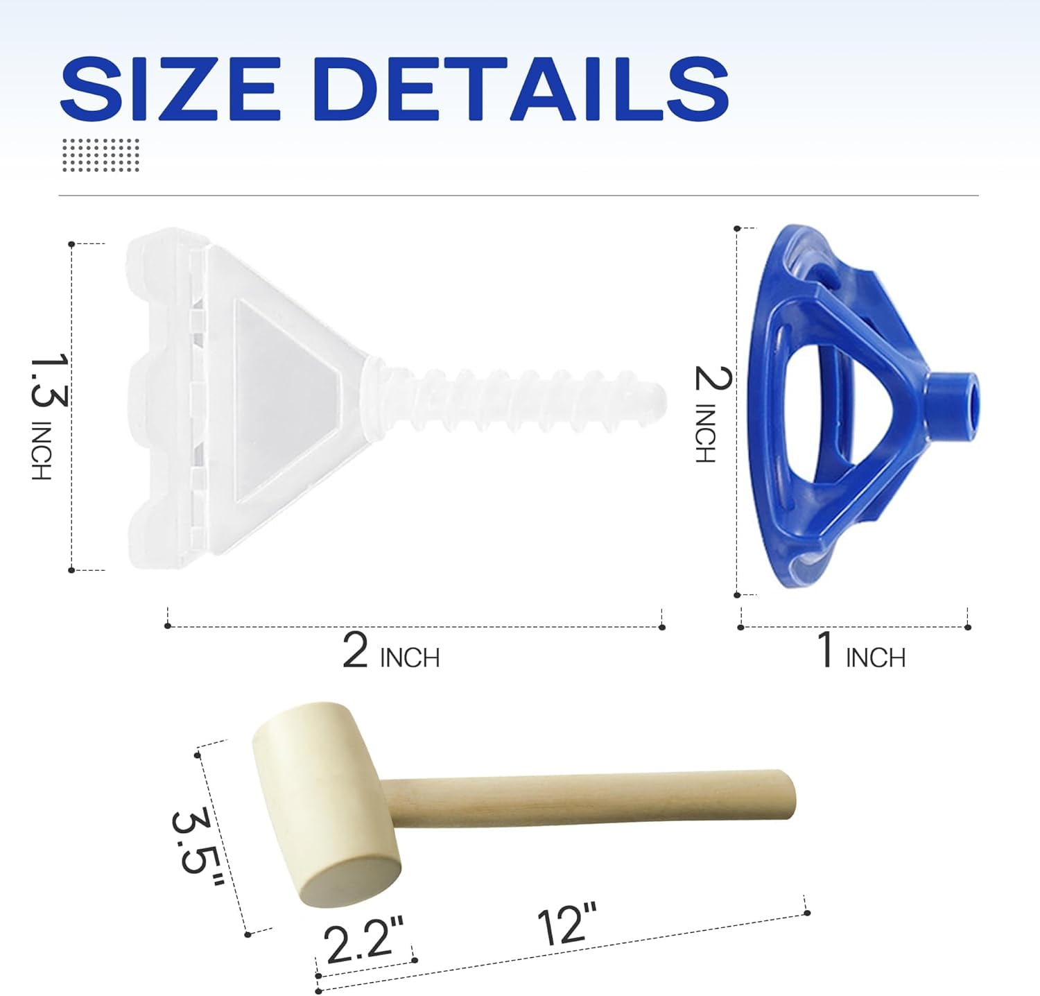 Tile Leveling System with Rubber Mallet, 300Pcs Spacers and 100Pcs Caps ...