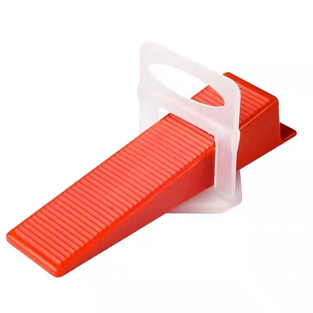 Tile Leveling Systems - 300 1/8 in. Leveling Clips and 100 pcs Red ...