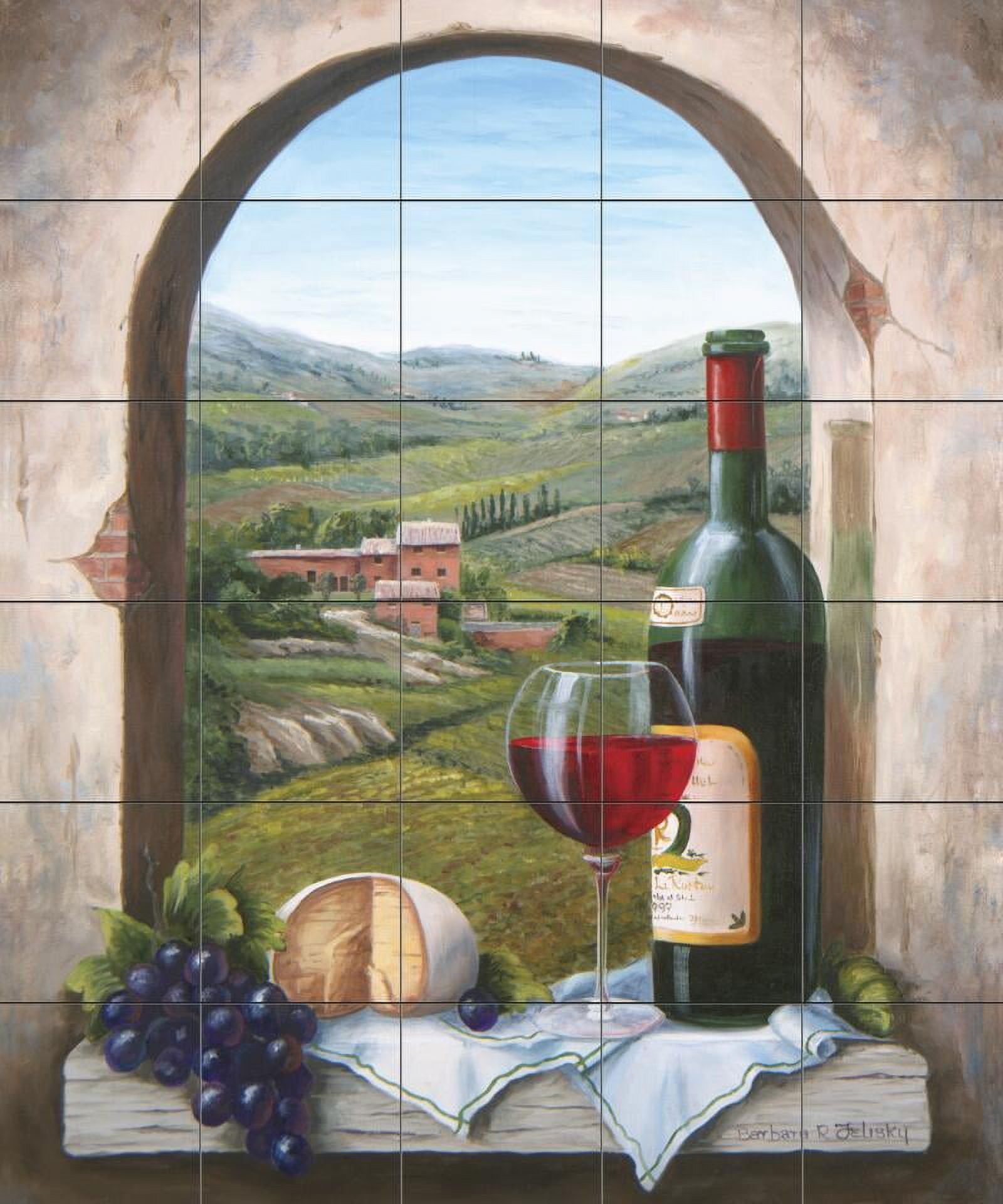 Tile Mural Kitchen Backsplash - A Bit of Tuscany - by Barbara Felisky ...