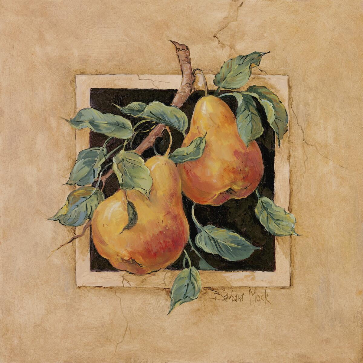 Tile Mural Kitchen Backsplash - BM - Pear - by Barbara Mock - Walmart.com