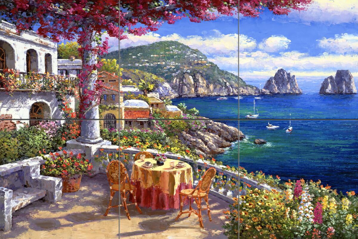 Tile Mural Kitchen Backsplash - Capri Morning - by Sam Park/Soho ...