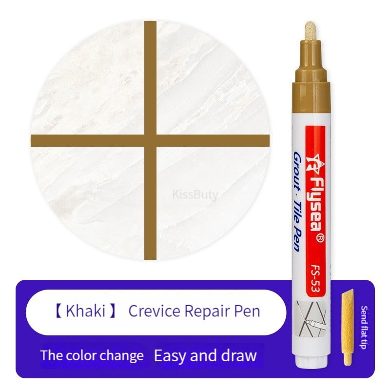 Tile Pen Wall Grout Restorer Pen Repair White Markers Grout Filler Pen ...