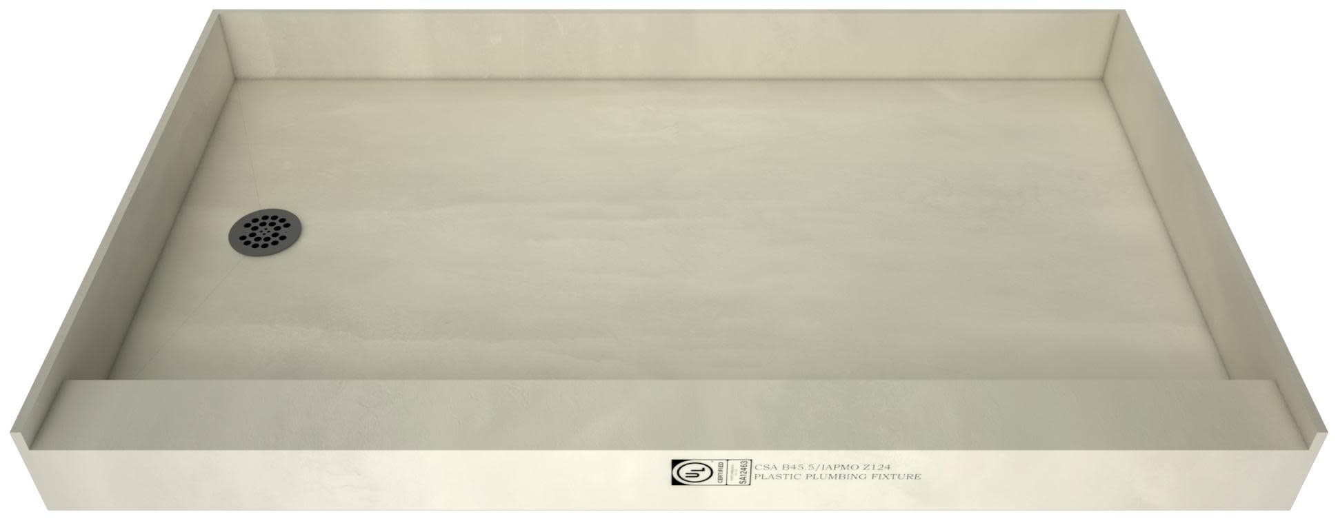 Tile Redi 3054L-Pvc Redi Base 54" X 30" Rectangular Shower Base ...