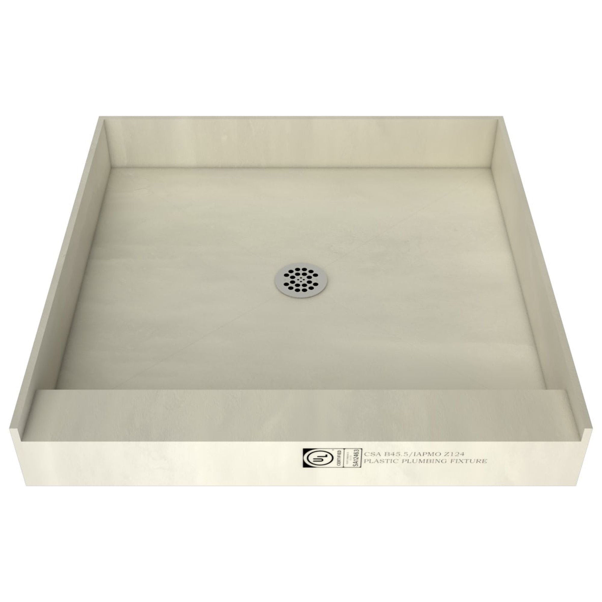 Tile Redi 4848C Redi Base 48" X 48" Square Shower Base - Chrome ...