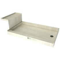 Tile Redi Base'N Bench Single Threshold Shower Base with Bench and ...