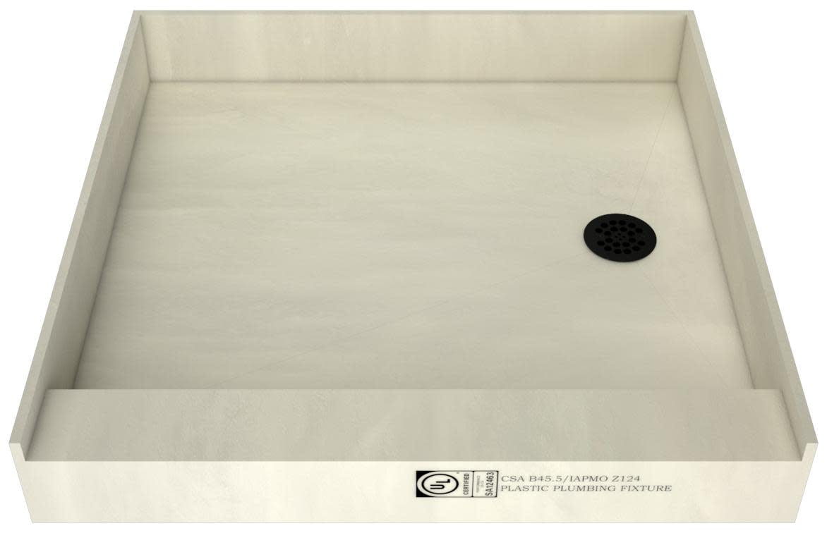 Tile Redi P4848RPVCMB Redi Base 48" X 48" Square Shower Base - Black ...