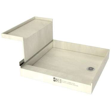 Tile Redi Base'N Bench Single Threshold Shower Base with Bench and ...