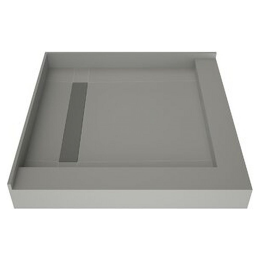 Tile Redi Plank Pitch 42'' x 42'' Double Threshold Shower Base with ...