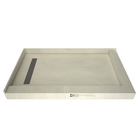 Tile Redi Rt3260ldr-Pvc Redi Trench 32" X 60" Rectangular Shower Base ...