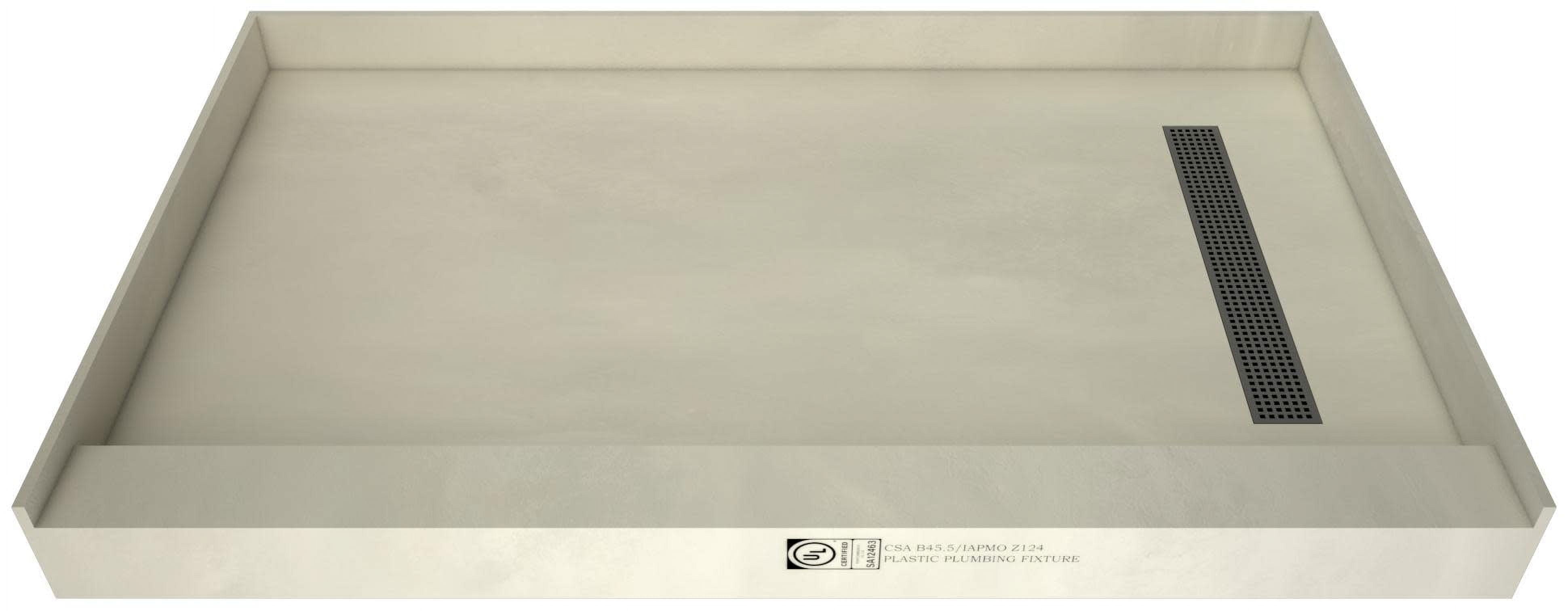 Tile Redi Rt4272rpvc Redi Trench 72" X 42" Rectangular Shower Base ...