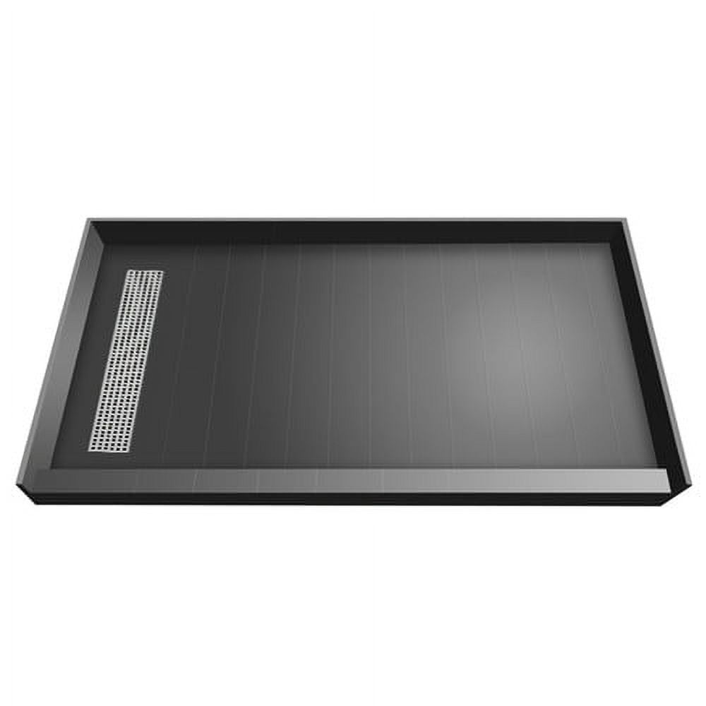 Tile Redi Rt4860l-Pvc Redi Trench 60" X 48" Rectangular Shower Base ...