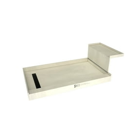 Tile Redi Rt3448l-Rb34-Kit Base'n Bench 60" X 34" Rectangular Shower ...