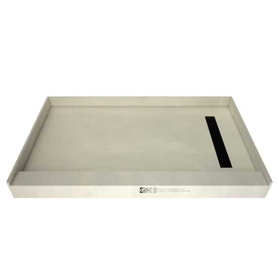 Tile Redi Rt4860r-Pvc Redi Trench 60" X 48" Rectangular Shower Base ...