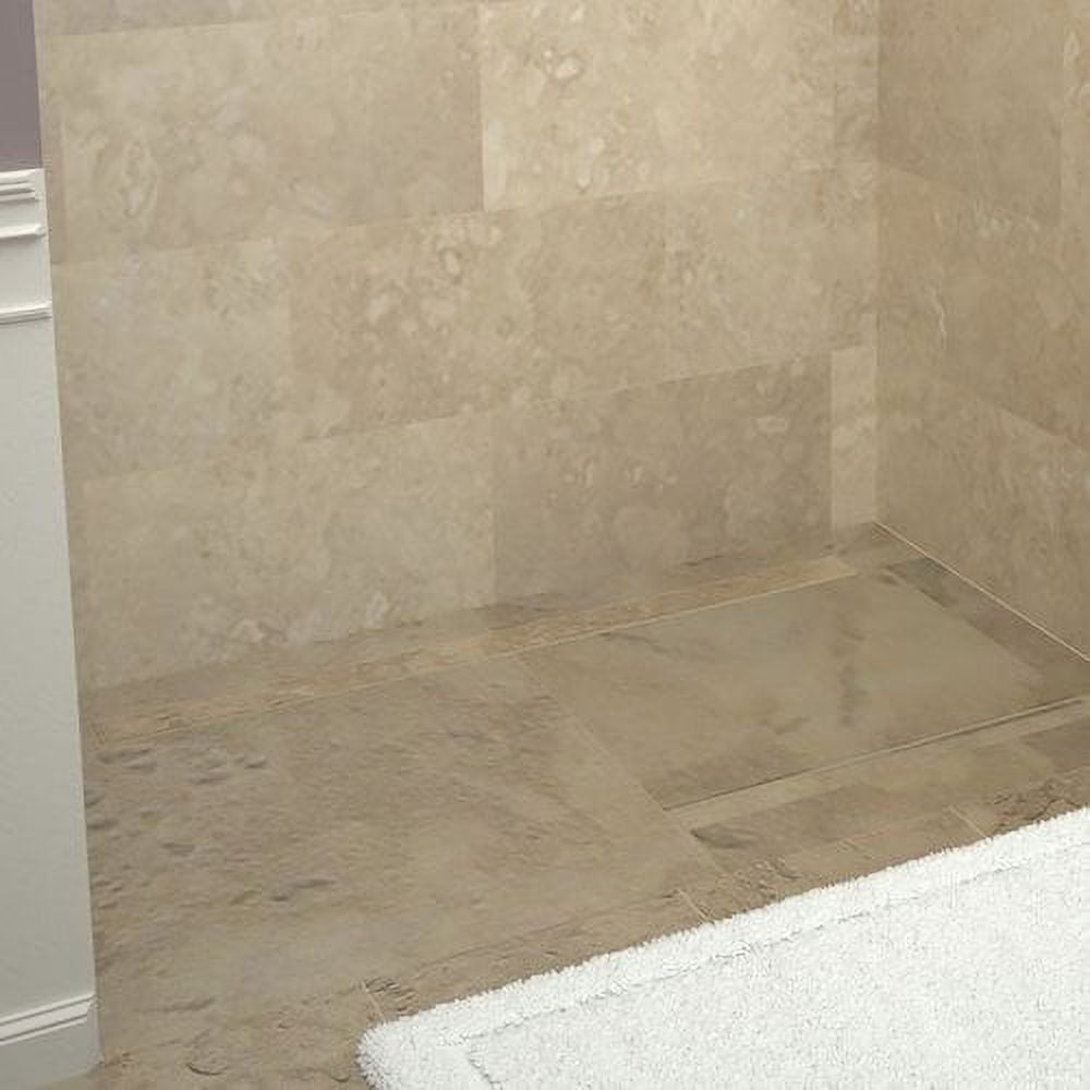 Tile Redi Rt3863cbfb-Pvc Redi Trench 38" X 63" Rectangular Barrier Free ...