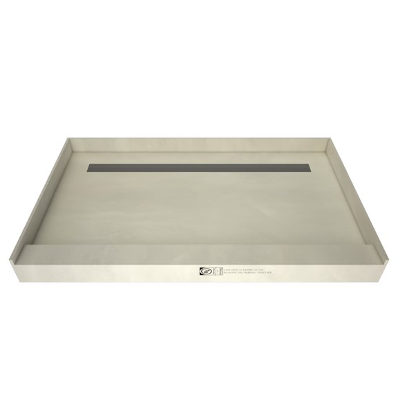 Tile Redi Rt4860l-Pvc Redi Trench 60" X 48" Rectangular Shower Base ...