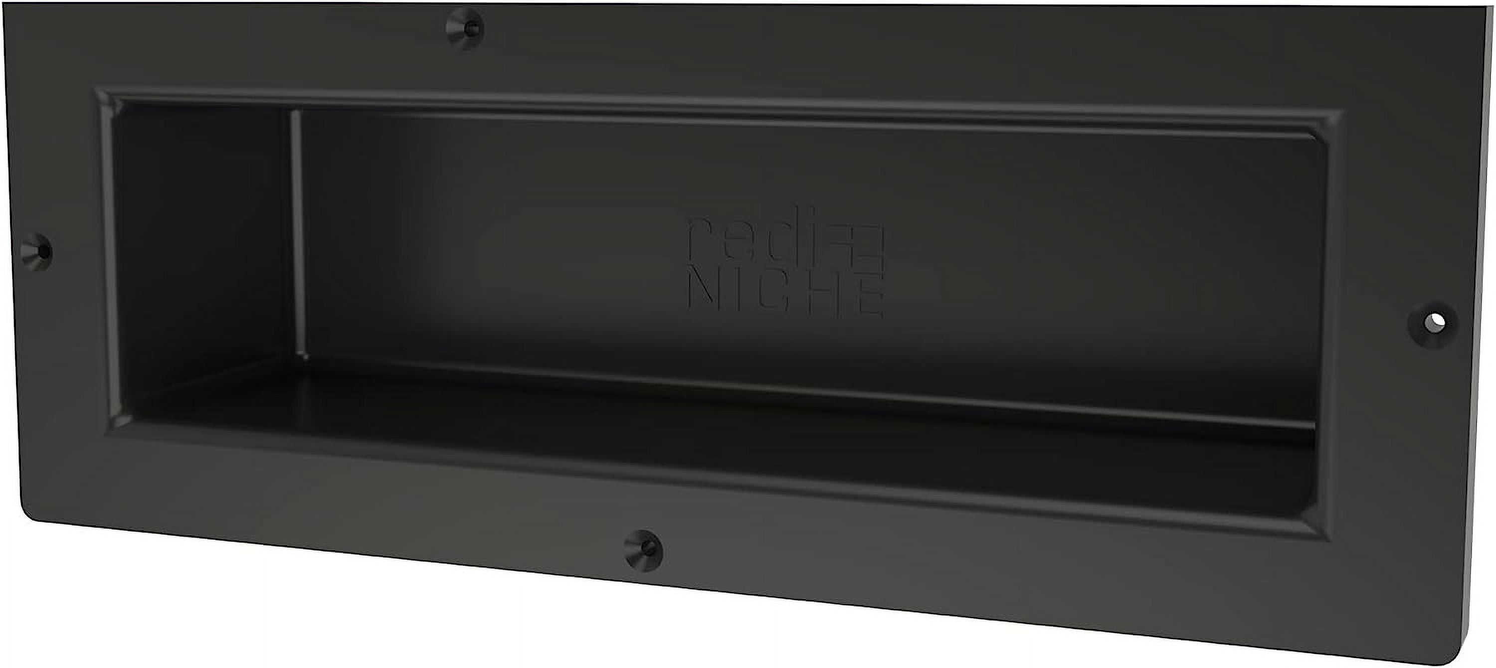 Tile Redi USA Niche Single Recessed Shower Shelf – Black, One Inner ...