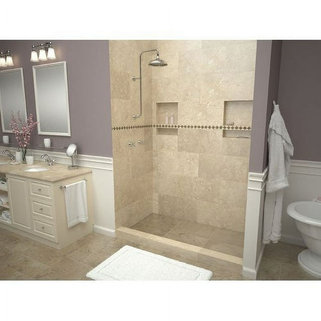 Tile Redi Wf3648l-Pvc Wonderfall Trench 36" X 48" Rectangular Shower ...